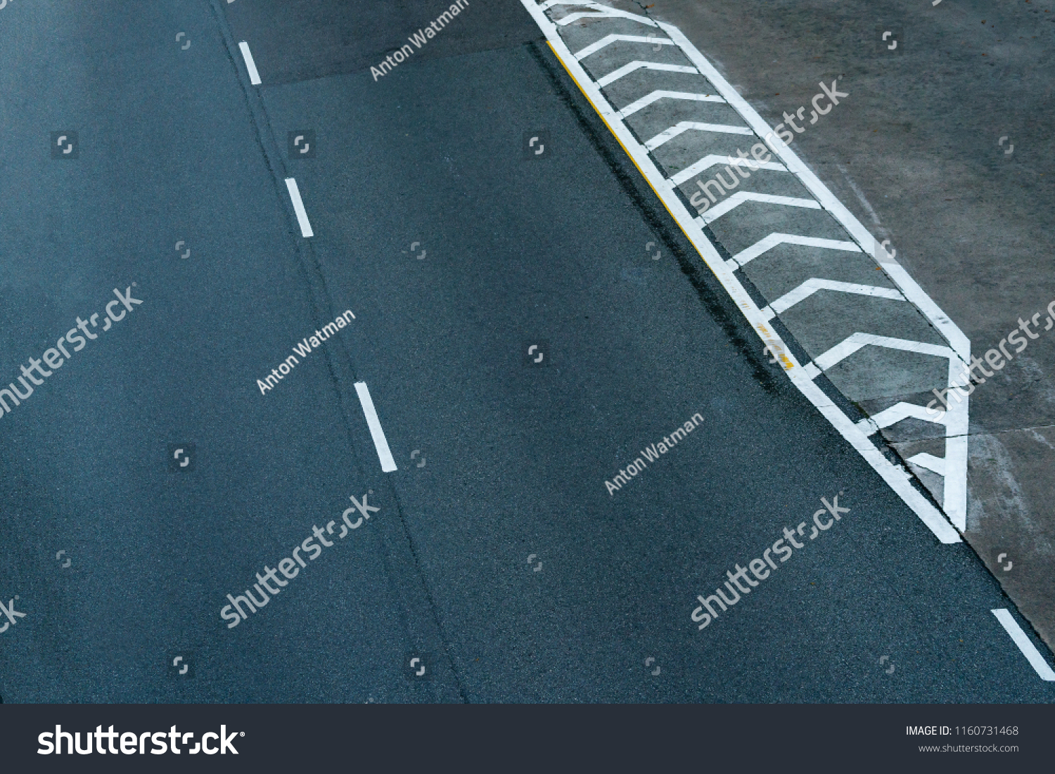 Empty Freeway Top View Stock Photo 1160731468 | Shutterstock