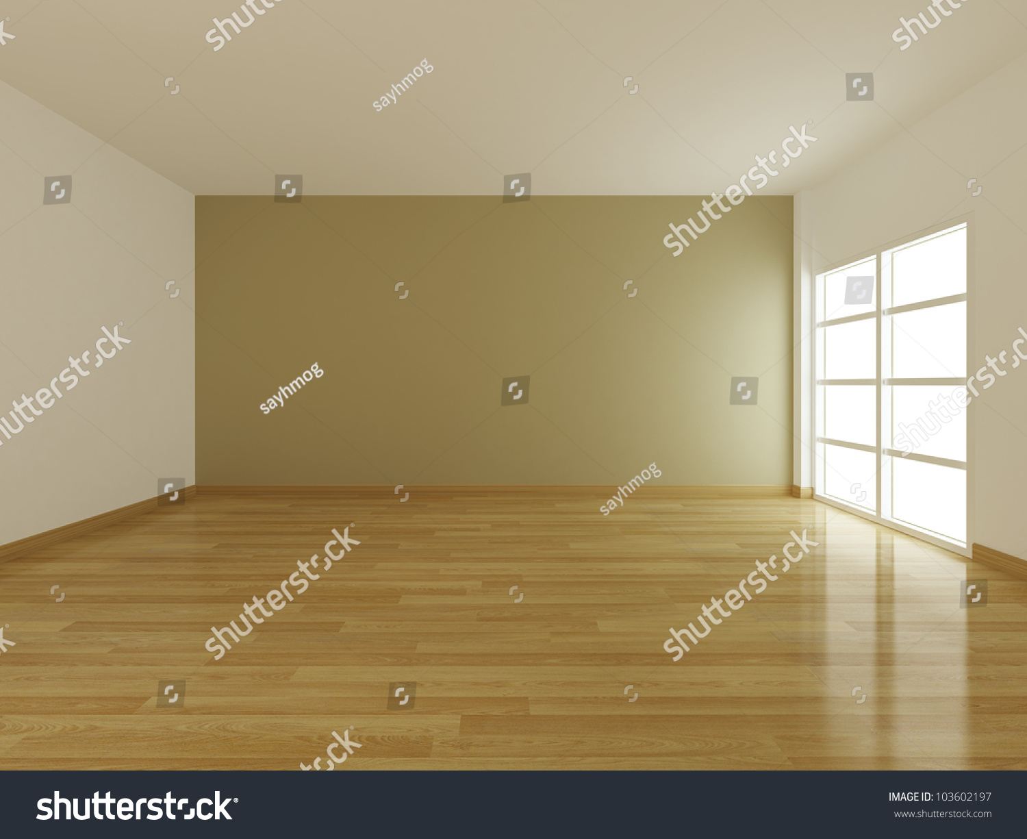 Open Empty Room Window