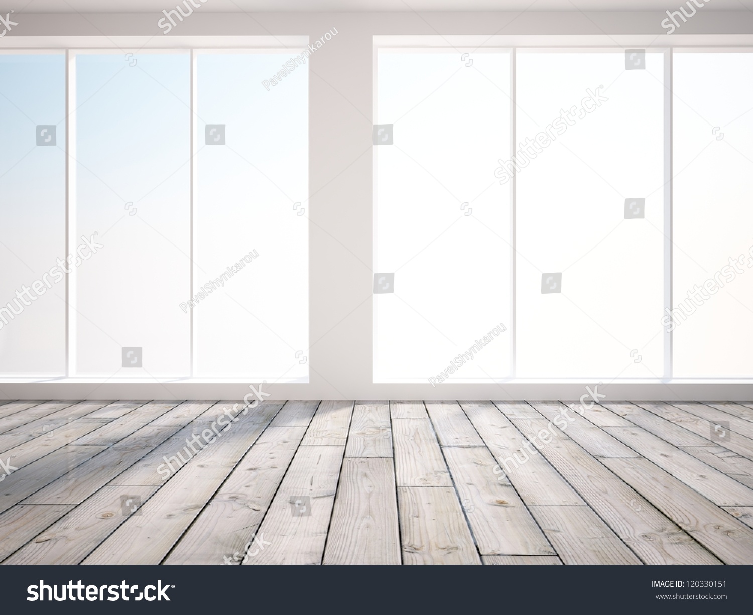 Empty Interior Big Window Stock Illustration 120330151 - Shutterstock