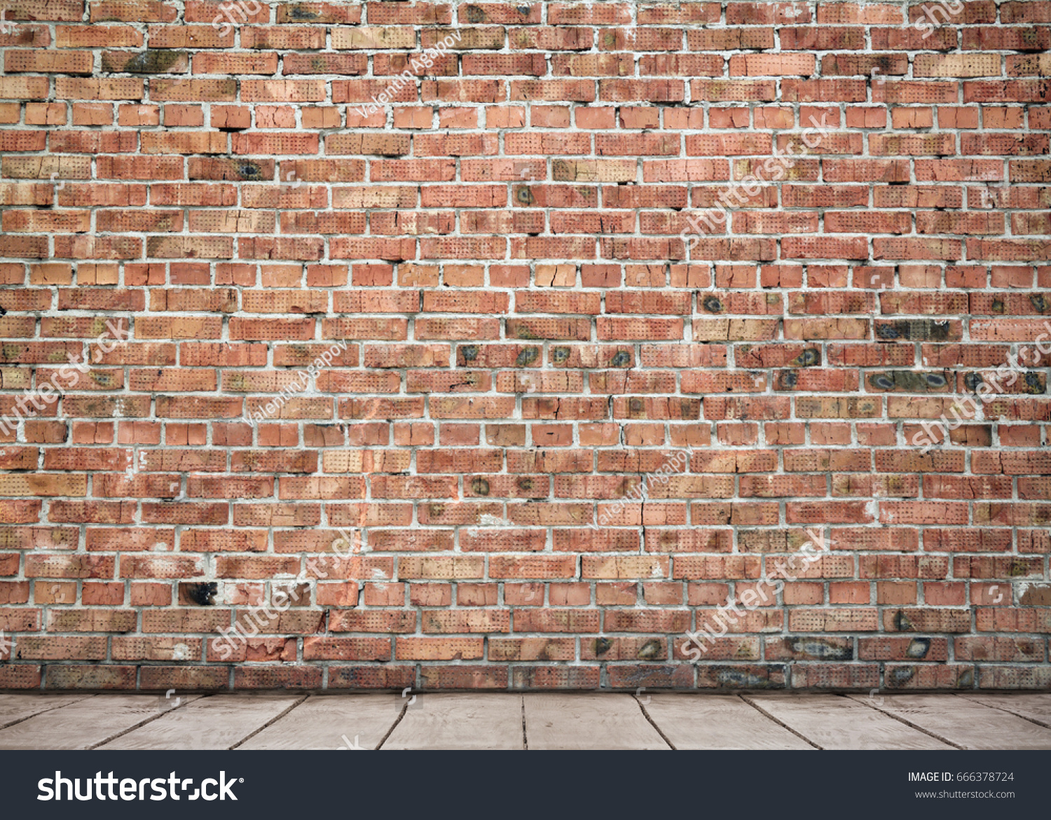 Empty Interior Brick Wall Stock Photo 666378724 | Shutterstock