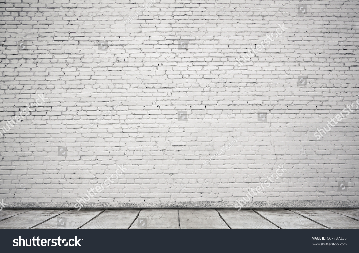 Empty Interior Brick Wall Stock Photo 667787335 | Shutterstock