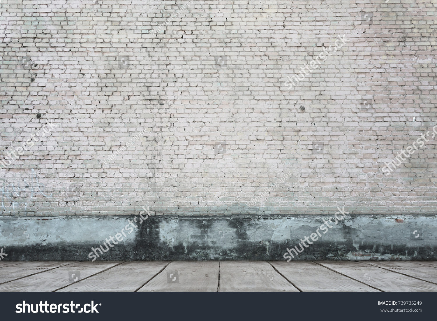 Empty Interior Brick Wall Stock Photo 739735249 | Shutterstock