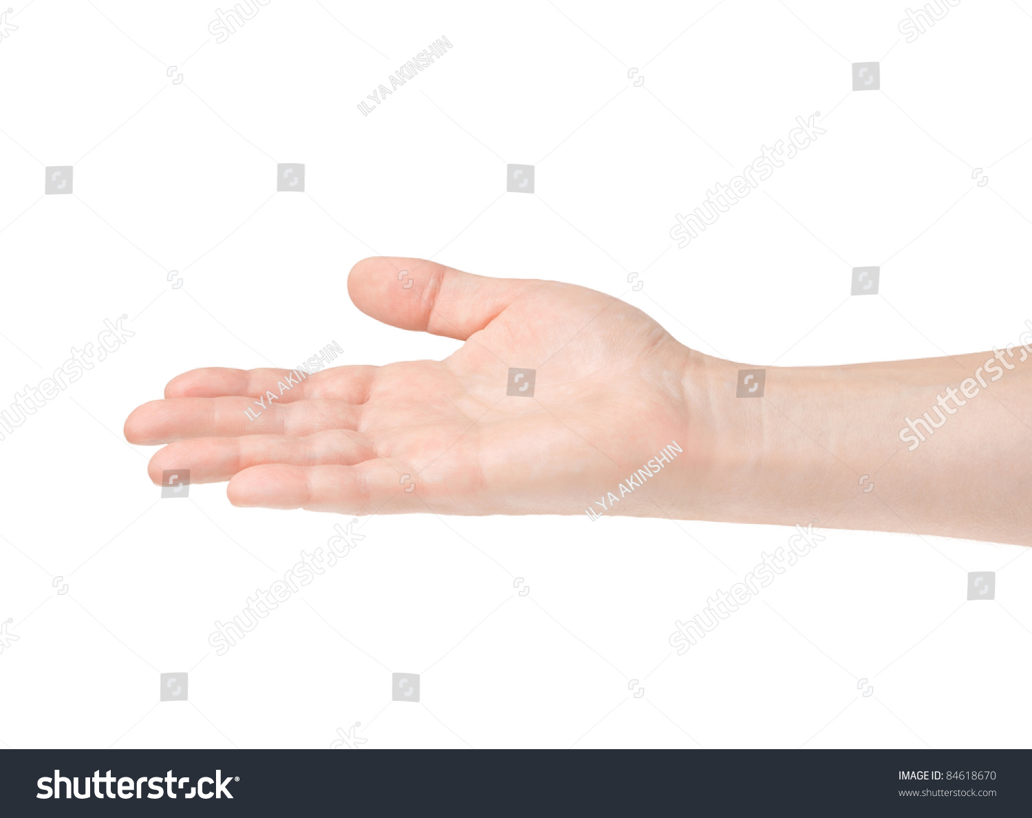 Empty Open Hand Stock Photo 84618670 | Shutterstock