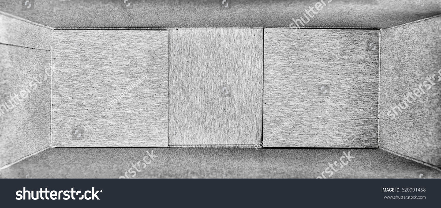 Empty Open Rectangular Cardboard Box Close Stock Photo 620991458 ...