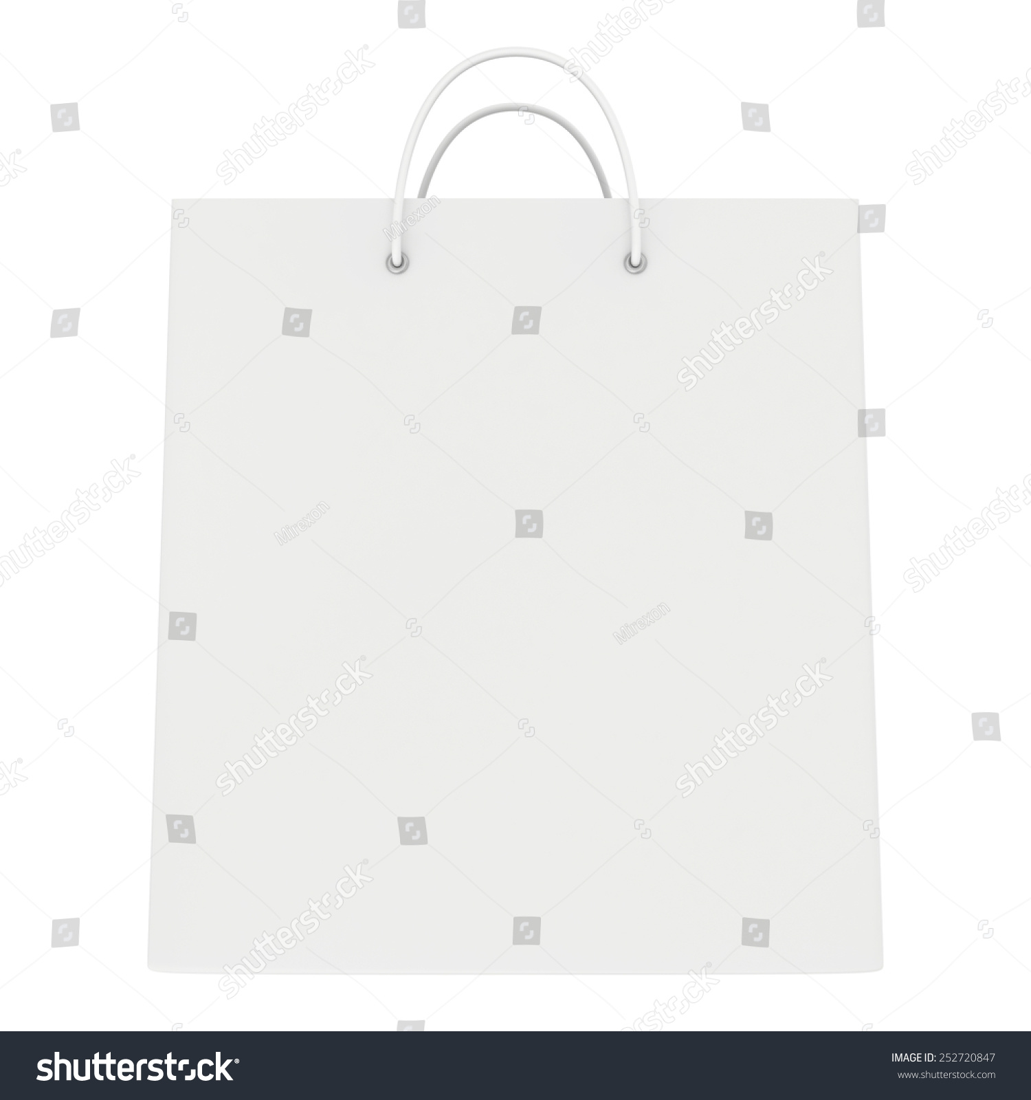 Empty Package Isolated On White Background Stock Illustration 252720847 ...