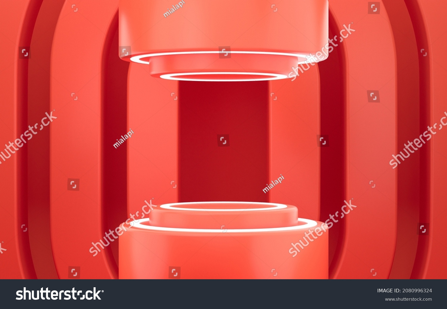 Empty Postament Bright Red Light Modern Stock Illustration 2080996324 ... Empty Postament Bright Red Light Modern Stock Illustration 2080996324 ...