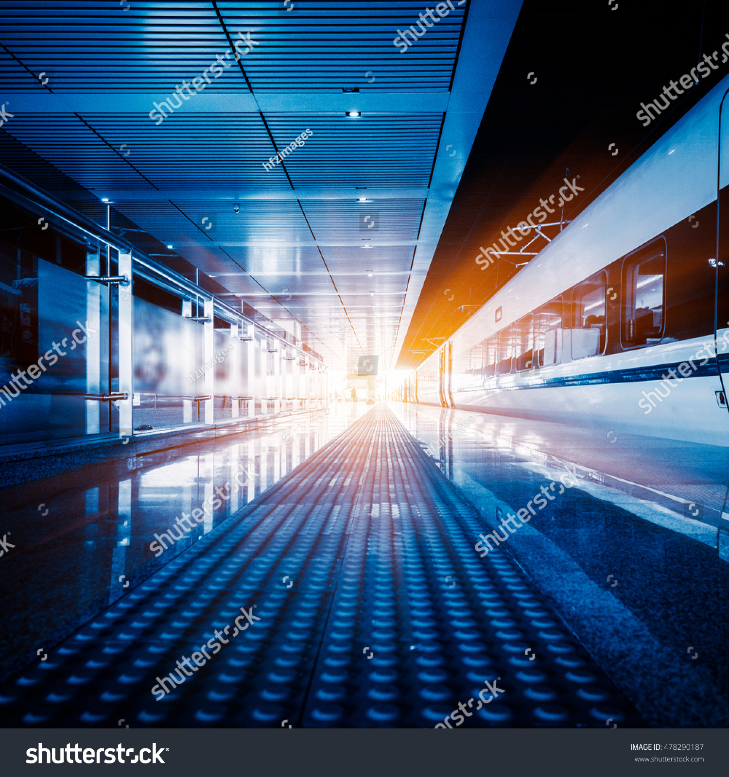 Empty Railroad Platform Stock Photo (Edit Now) 478290187