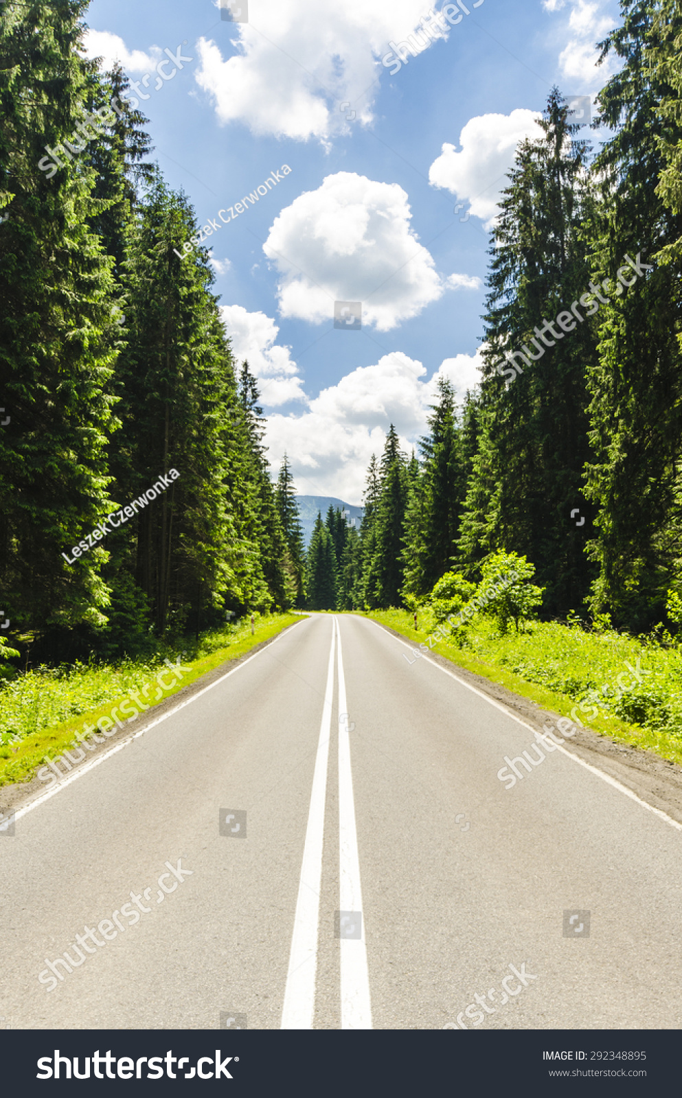 Empty Road Stock Photo 292348895 | Shutterstock