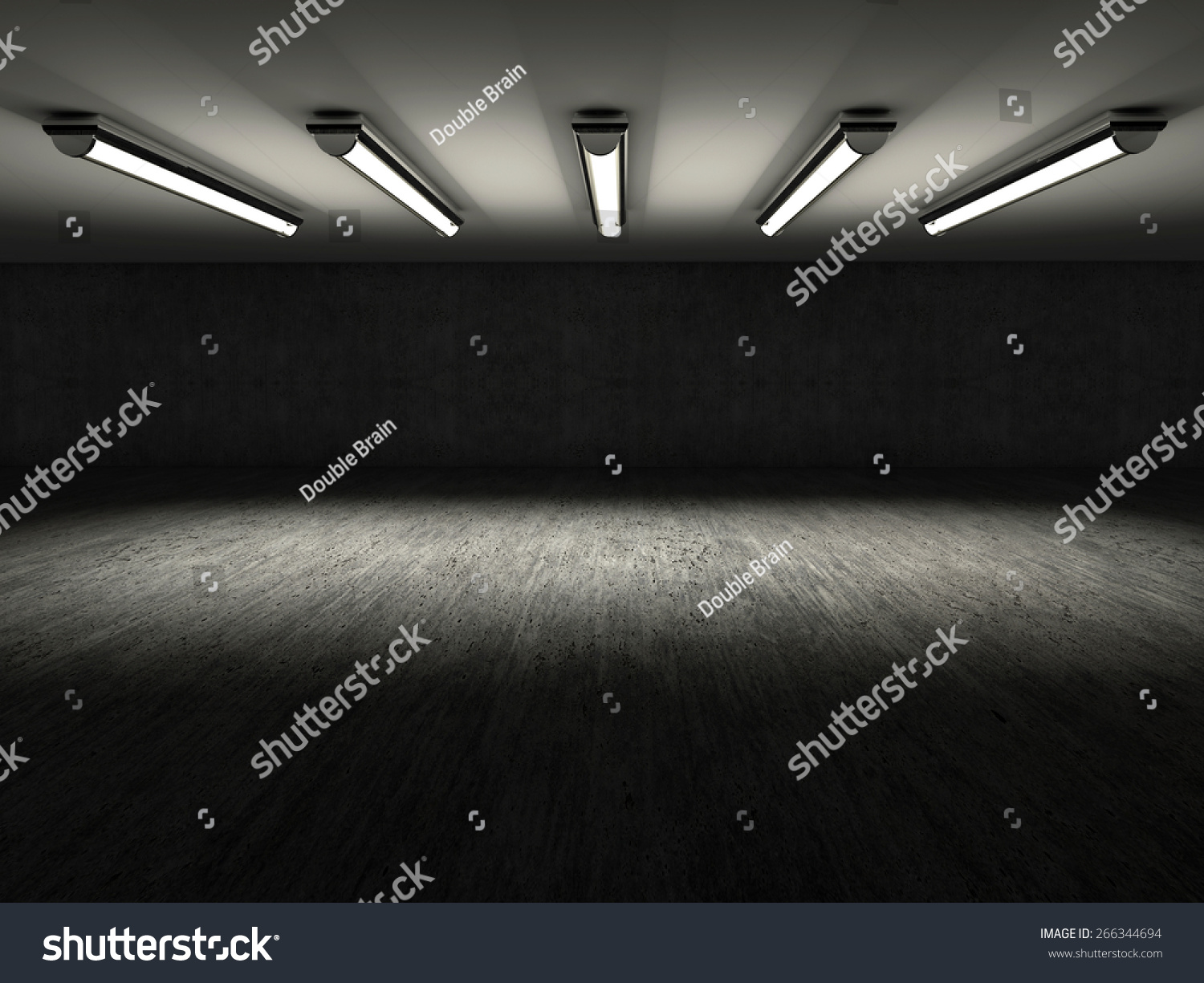 Empty Showroom 3d Rendering Stock Illustration 266344694