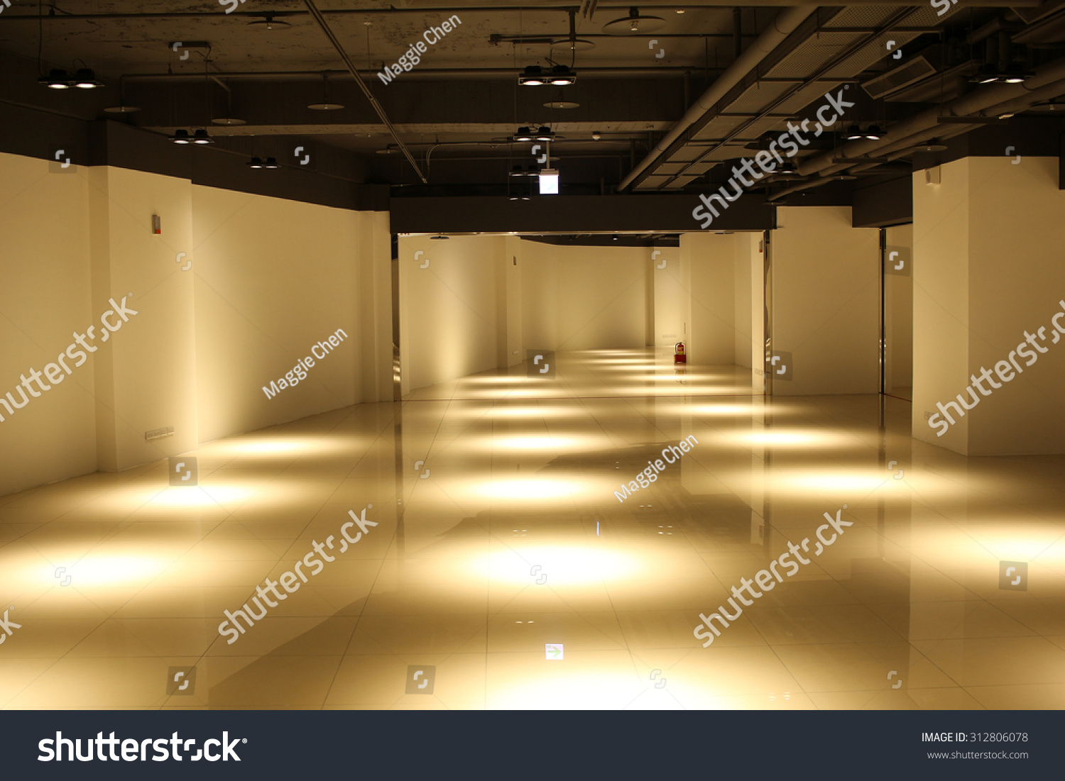 Empty Space Spotlights Stock Photo (Edit Now) 312806078
