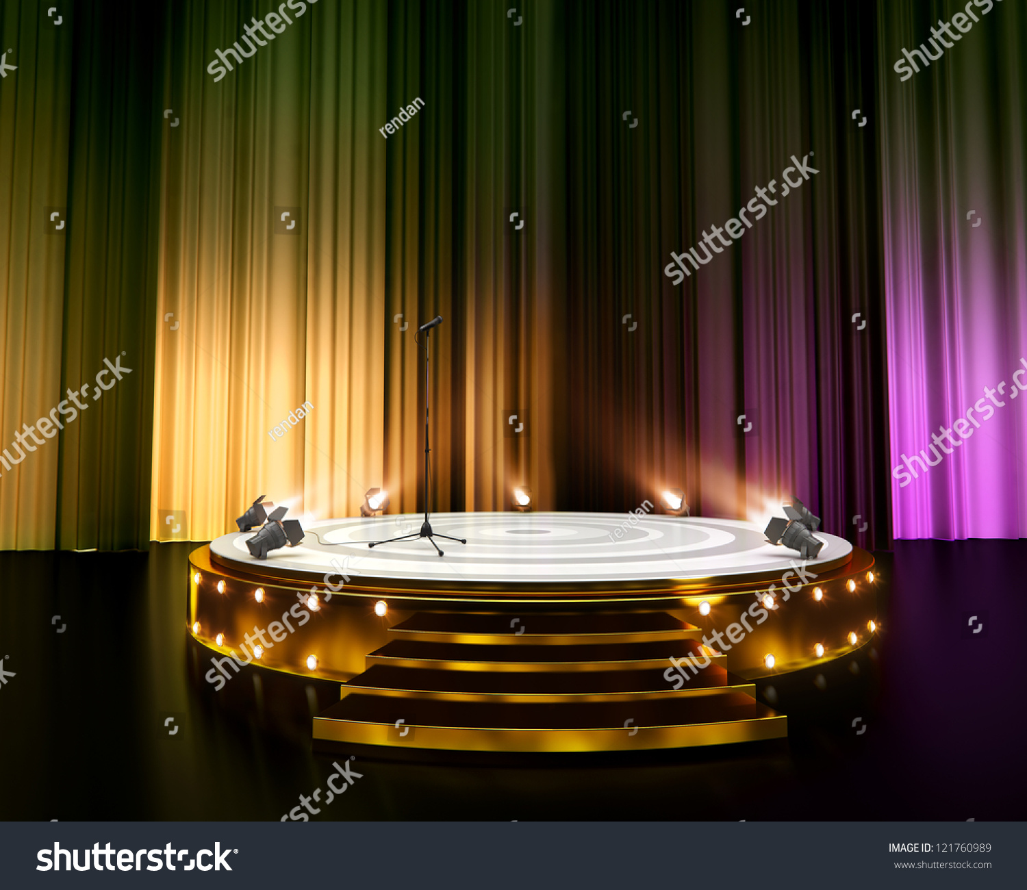 Empty Stage Stock Photo 121760989 : Shutterstock