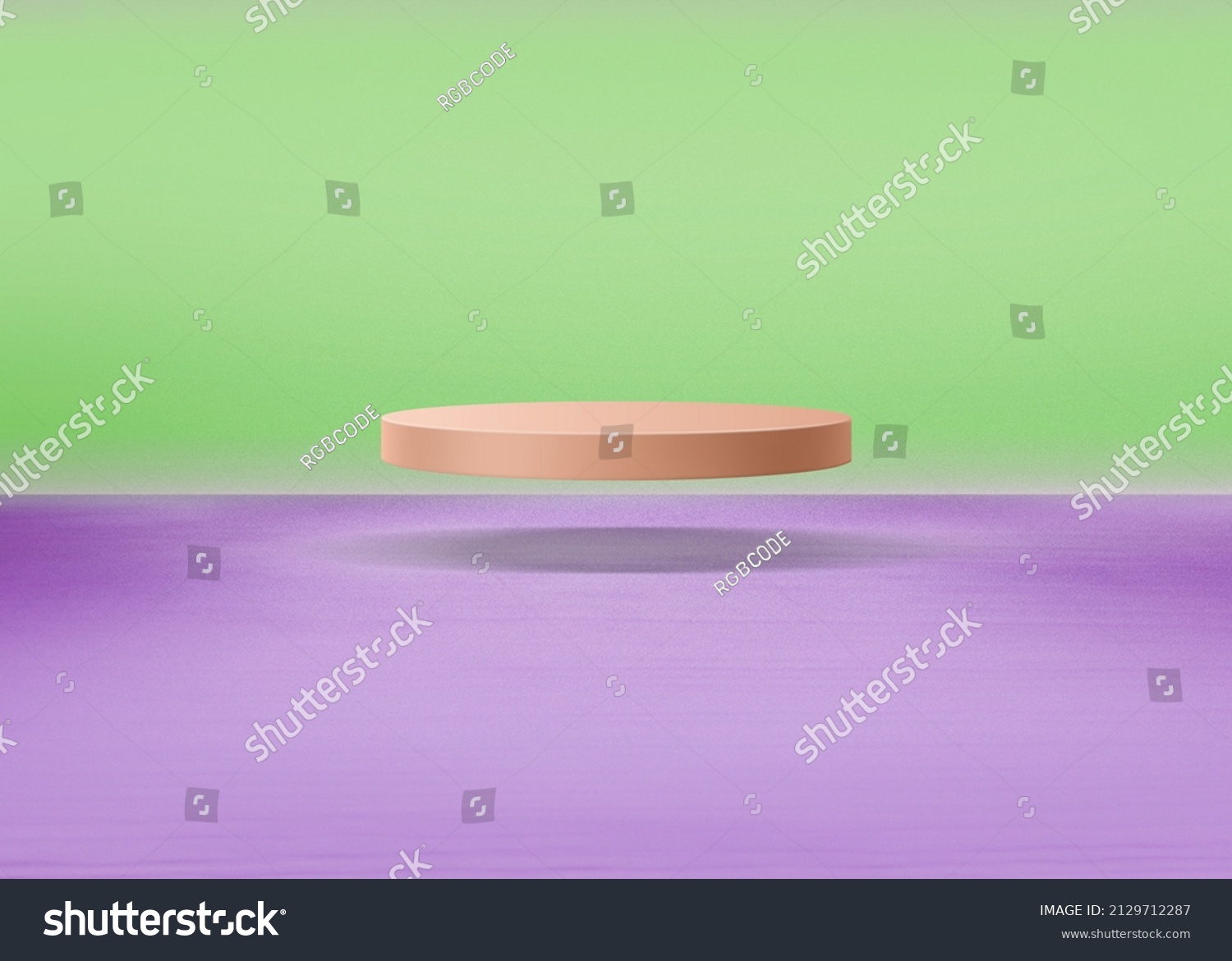 Ilustrasi Stok Empty Studio Background Elevated Stage Platform ...