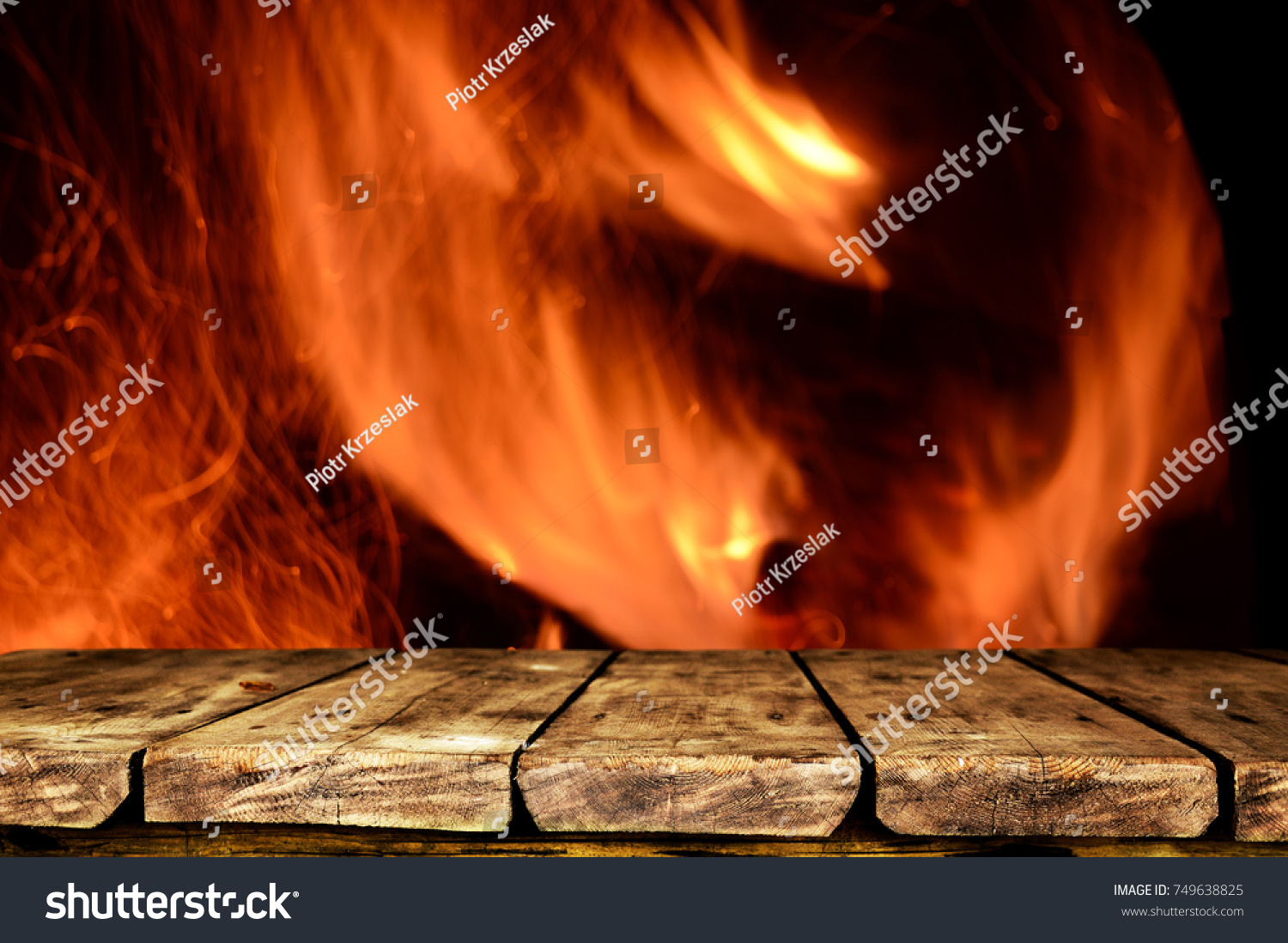 Empty Table Background Stock Photo 749638825 | Shutterstock