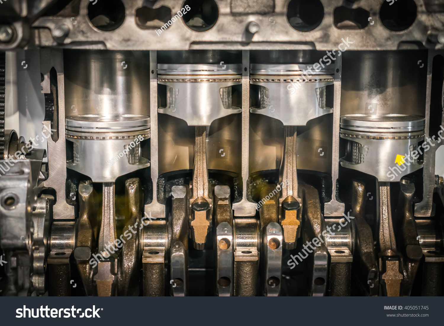 Engine Piston Cross Section Stock Photo 405051745 : Shutterstock