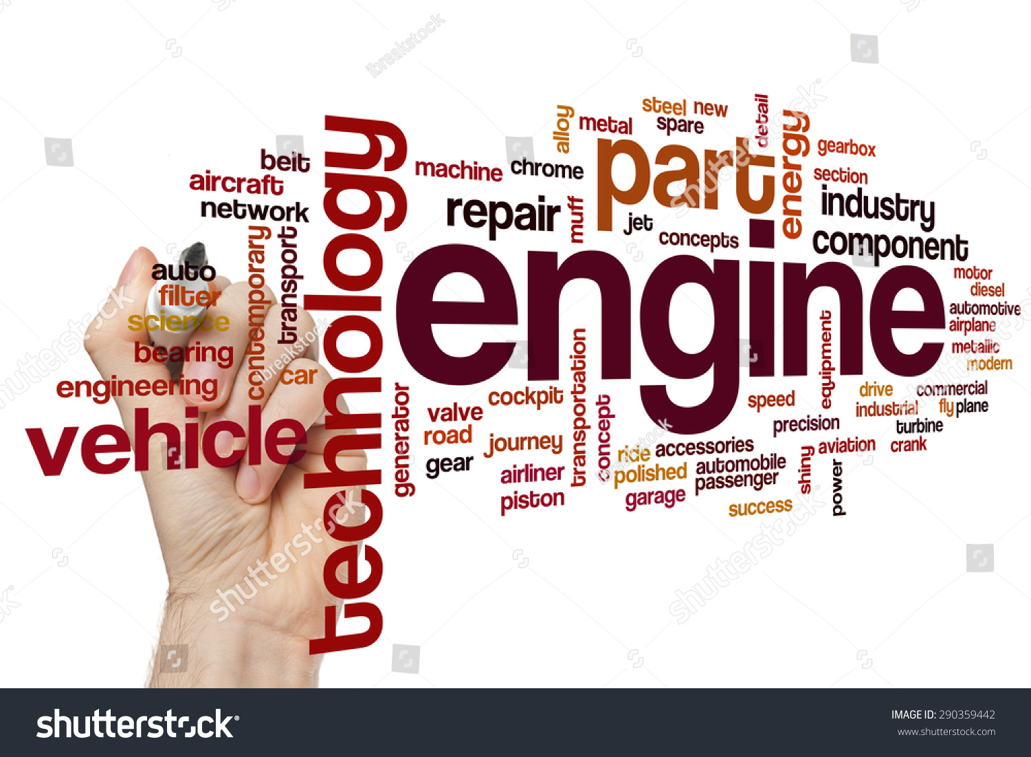 Engine Word Cloud Concept Stock Photo 290359442 | Shutterstock