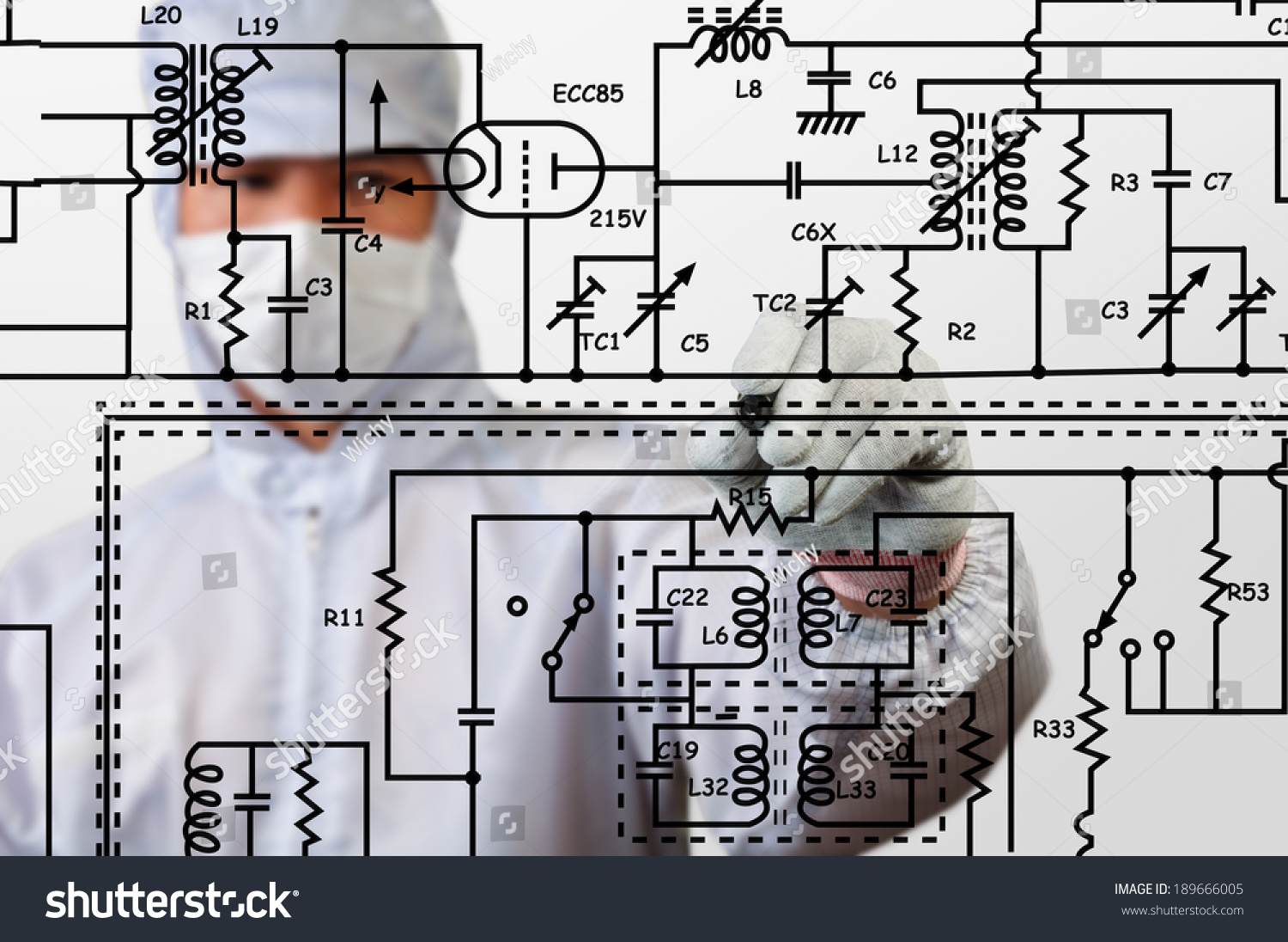 Engineer Drawing Electronics Circuit Stock Photo 189666005 - Shutterstock