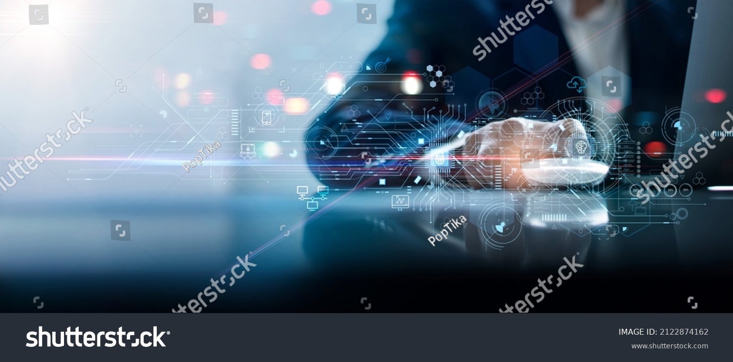 Engineer Programmer Using Laptop Analyzing Software Stock Photo ... Engineer Programmer Using Laptop Analyzing Software Stock Photo ...