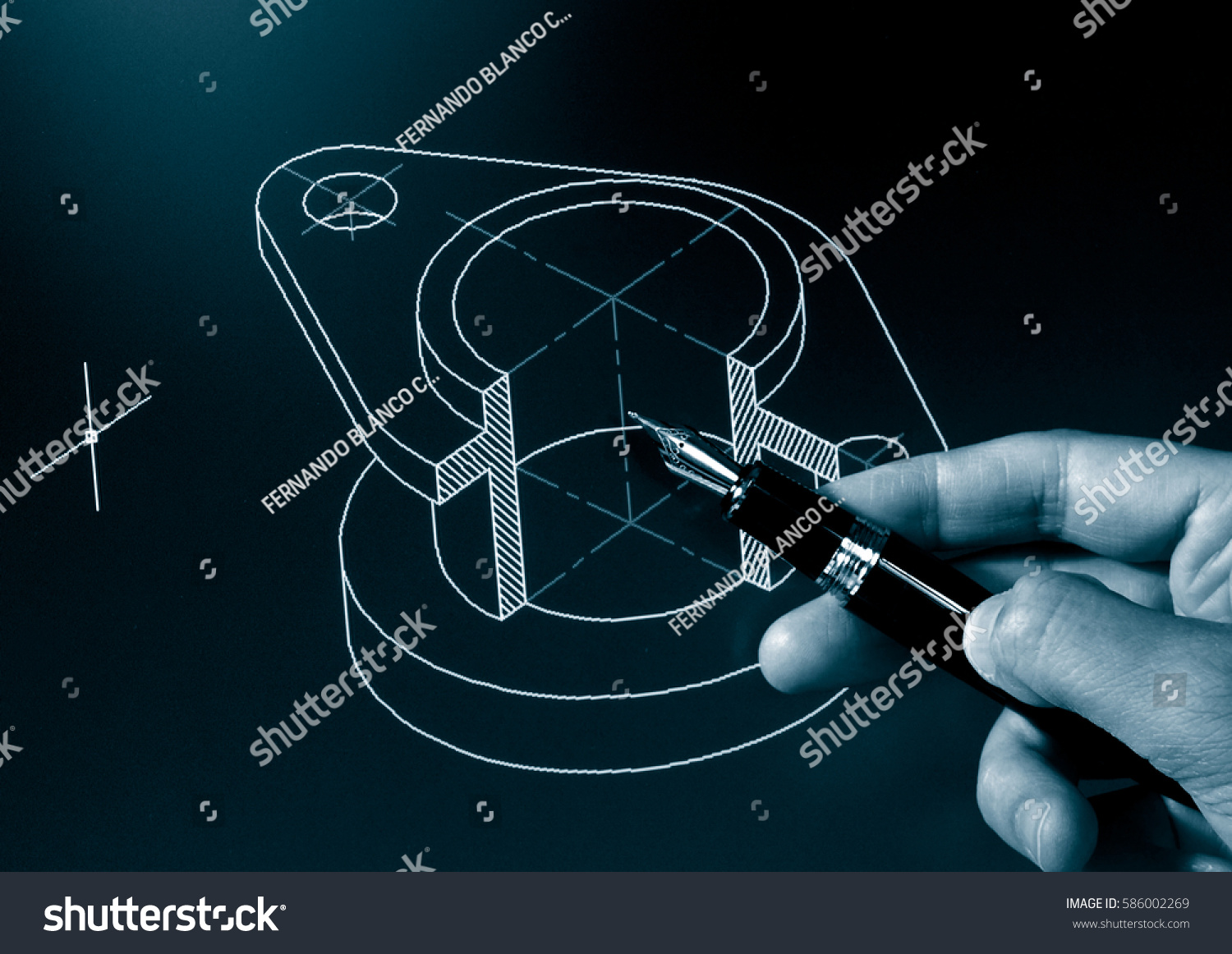 Engineer Working On Computer Design Stock Photo 586002269 | Shutterstock