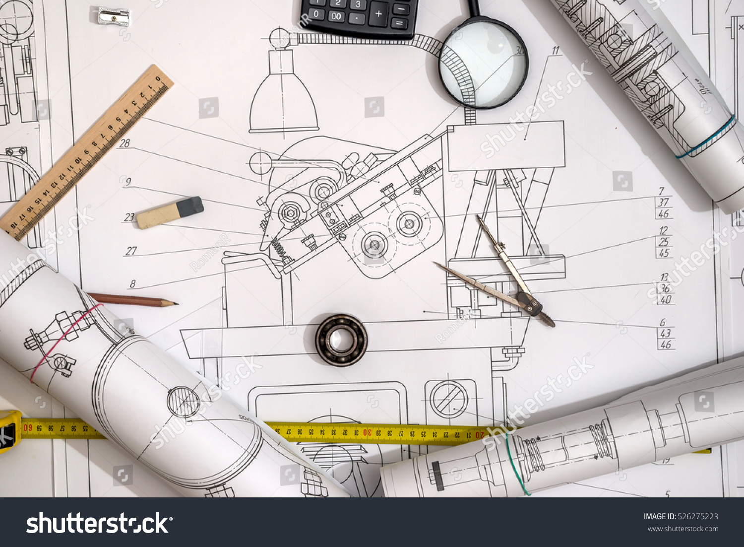 Engineering Project Work Tools Stock Photo 526275223 | Shutterstock