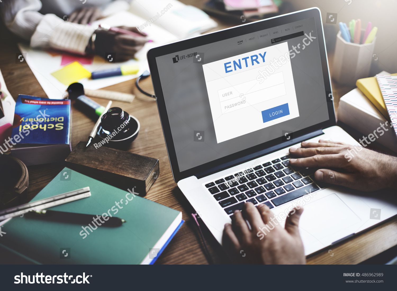 Entry Authorization Permission Accessible Security Concept Stock Photo ...