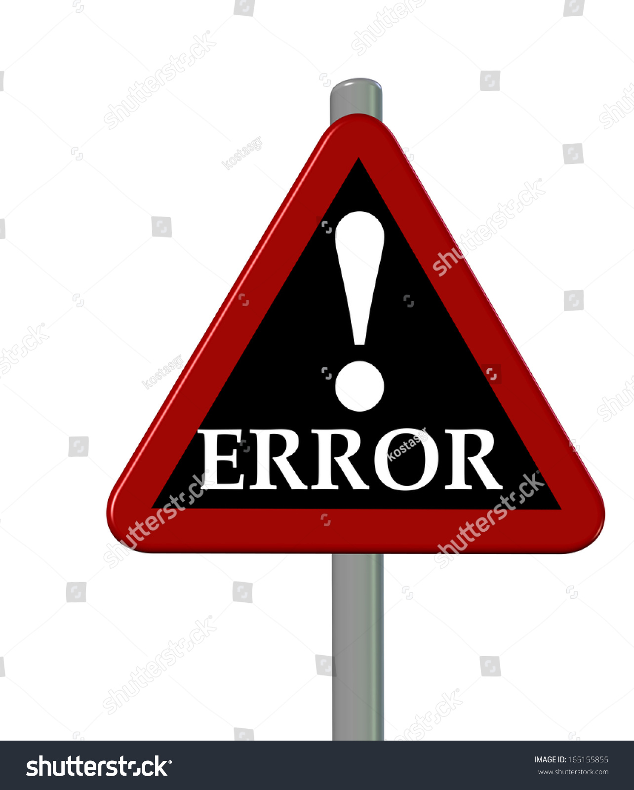 Error Triangle Sing Exclamation 스톡 일러스트 165155855 | Shutterstock