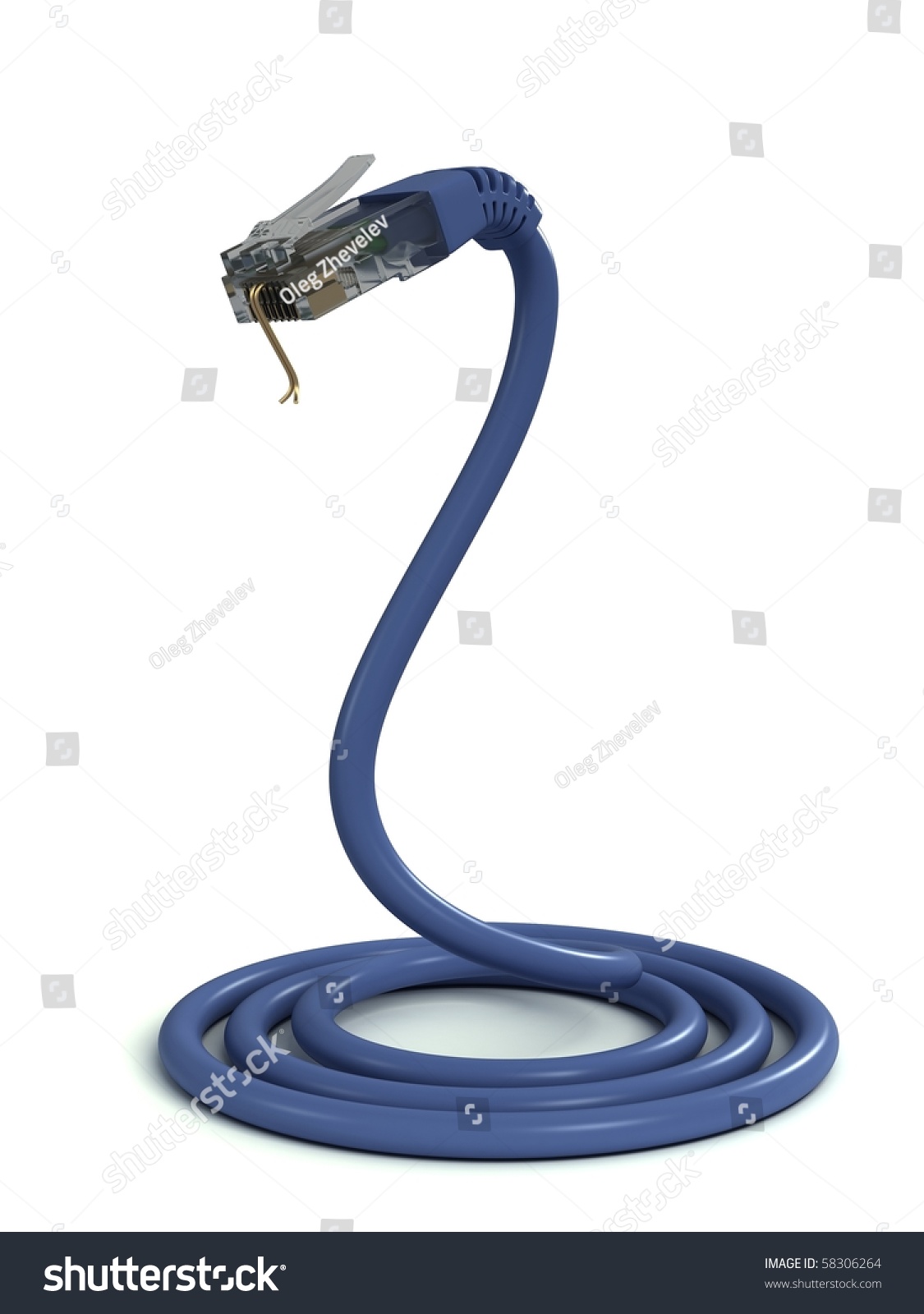 Ethernet Cable - Snake Stock Photo 58306264 : Shutterstock