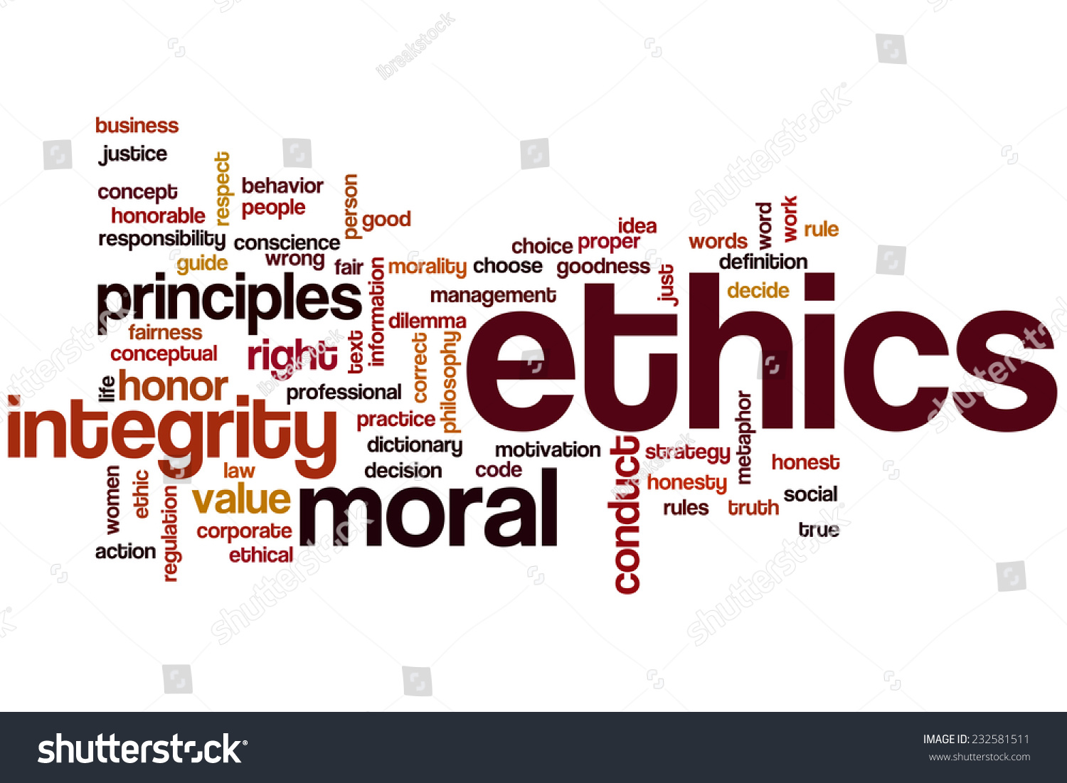 432 Ethics and principles and word cloud and morality Images, Stock ...