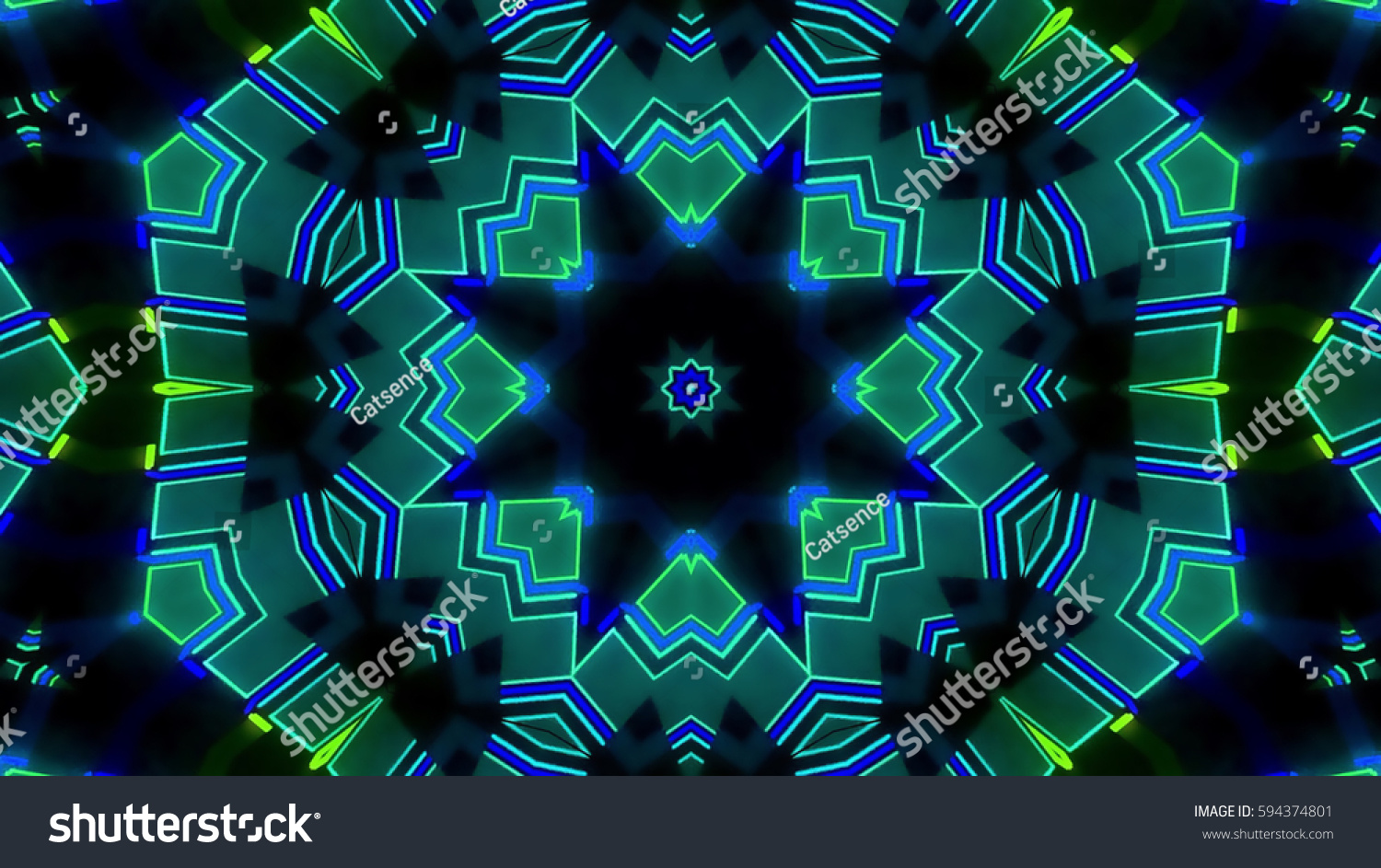 Ethnic Pattern Lights Background Stock Illustration 594374801 ...