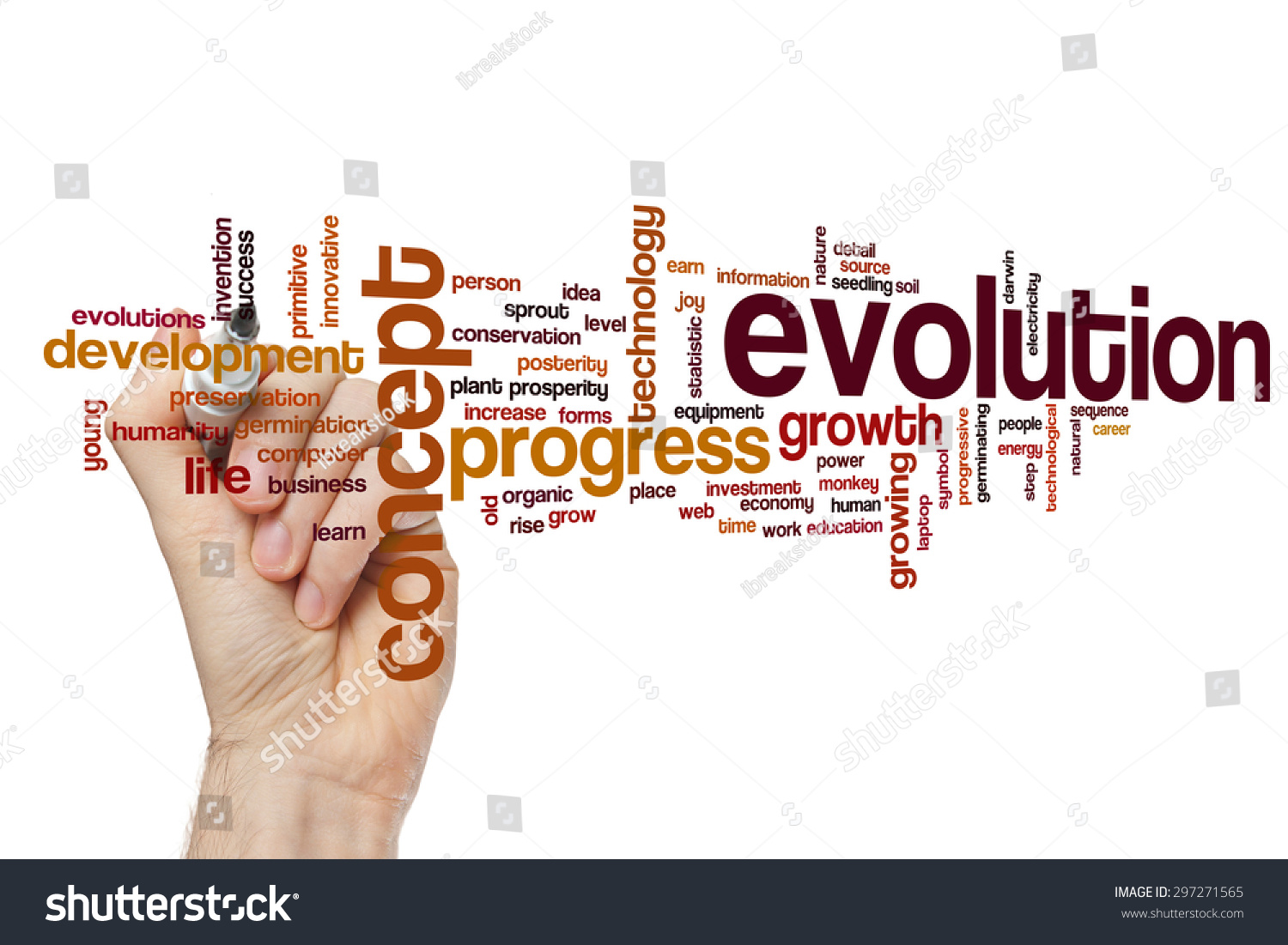 Evolution Word Cloud Stock Photo 297271565 | Shutterstock