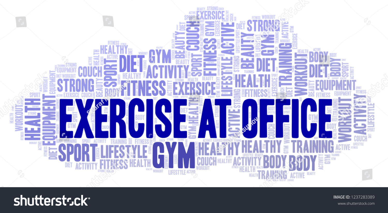Exercise Office Word Cloud Stock Illustration 1237283389 | Shutterstock