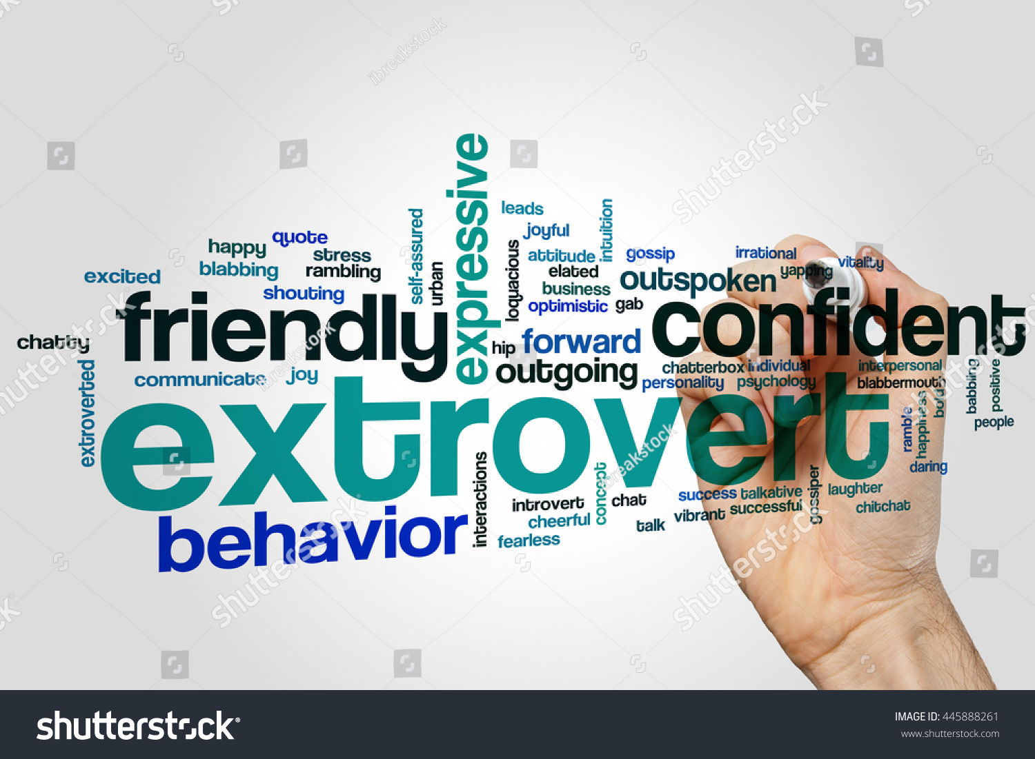 Extrovert Concept Word Cloud Background Stock Photo 445888261 ...