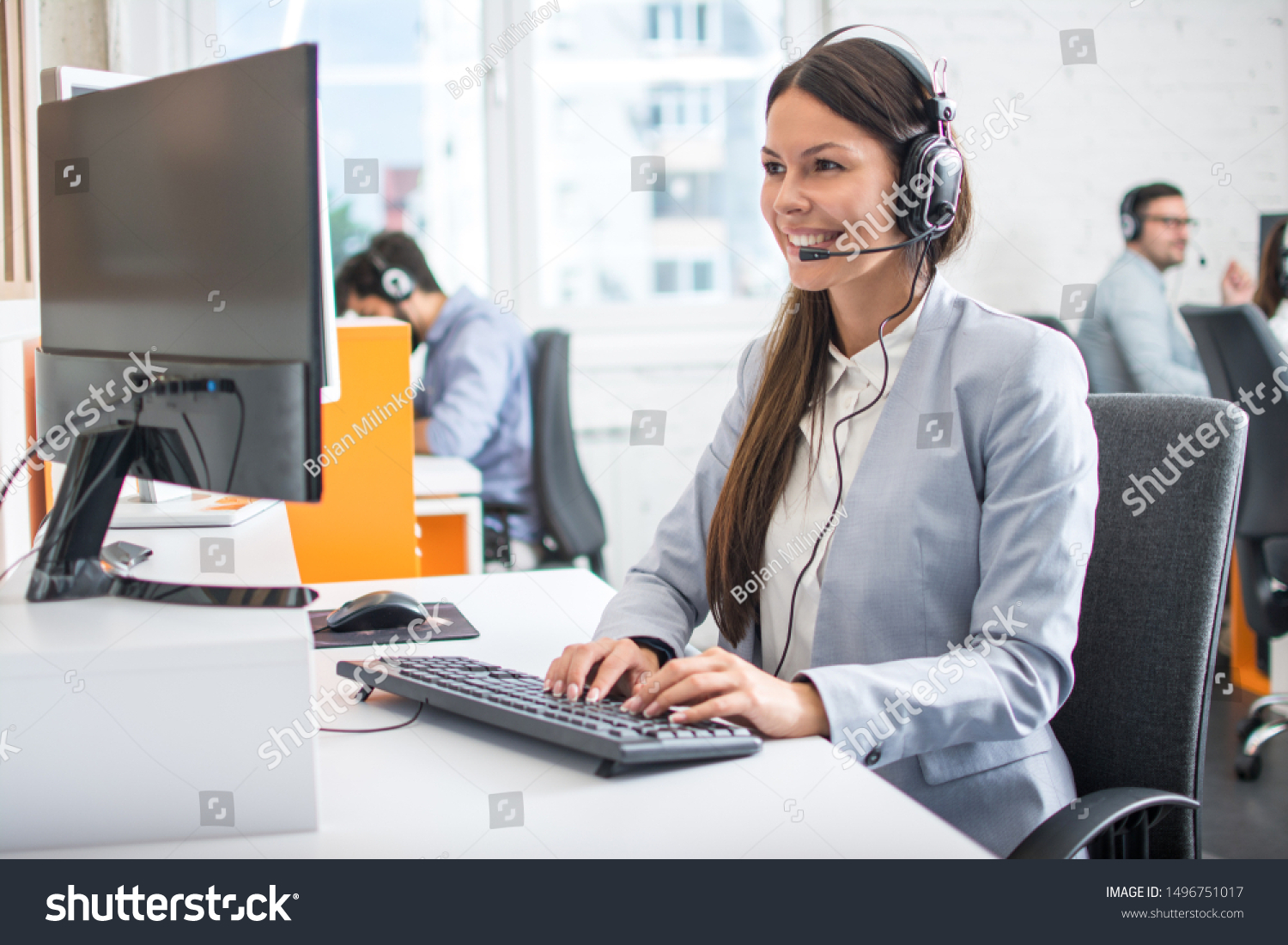 Female Professional Call Center Telesales Agent Stock Photo 1496751017 ... Female Professional Call Center Telesales Agent Stock Photo 1496751017 ...