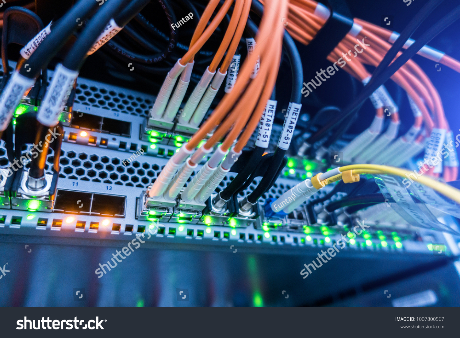 Fiber Optical Connector Interface Multiple Exposure Stock Photo (Edit ...