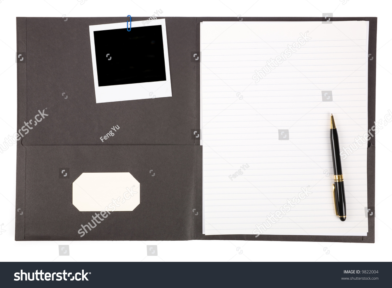 File Folder White Background Stock Photo 9822004 | Shutterstock