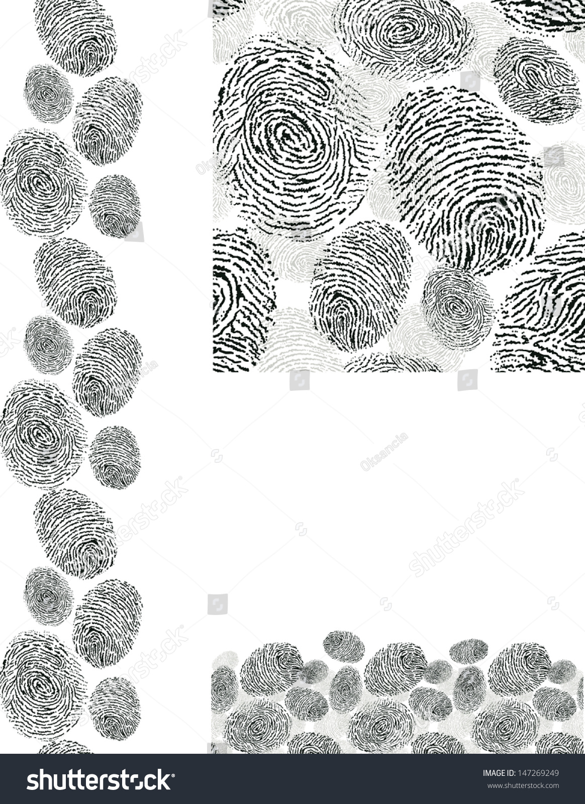 Finger Print Texture Seamless Pattern Backgrounds Stock Illustration
