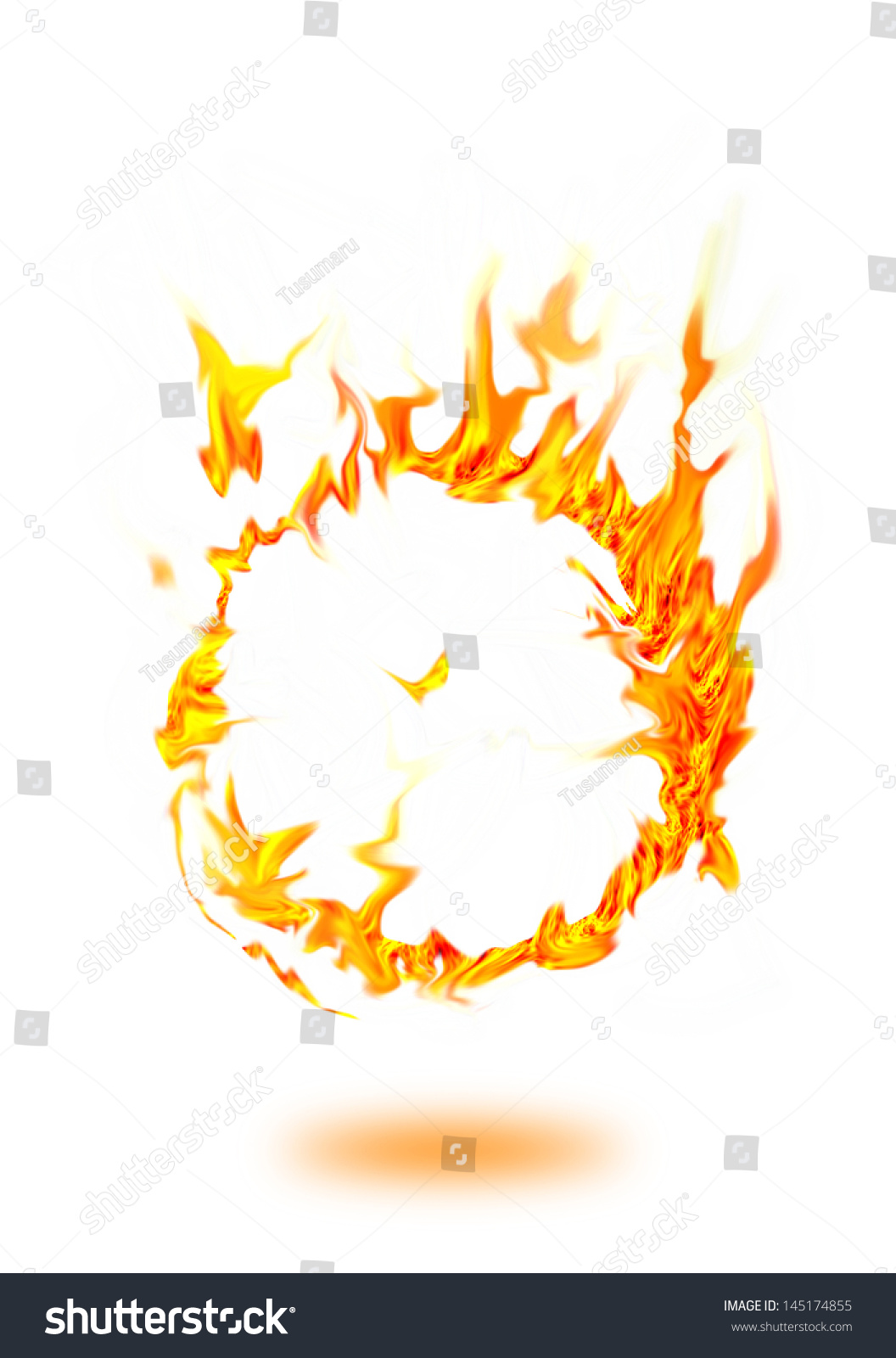 Fire Circle Frame Stock Illustration 145174855 | Shutterstock