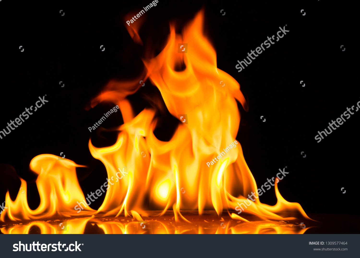 Fire Flames Background Stock Photo 1309577464 | Shutterstock