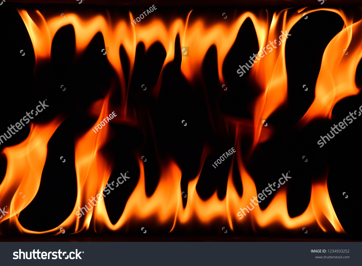 Fire Flames Frame Background Stock Photo 1234933252 | Shutterstock