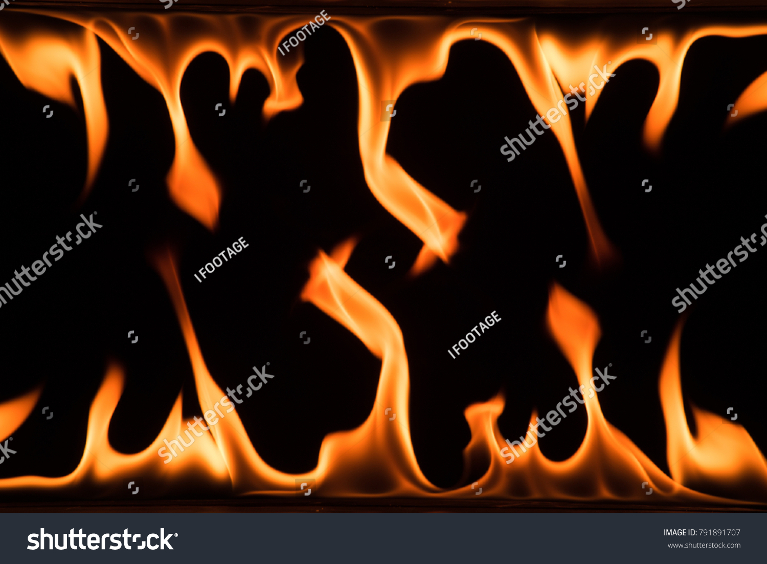 Fire Flames Frame Background Stock Photo 791891707 | Shutterstock