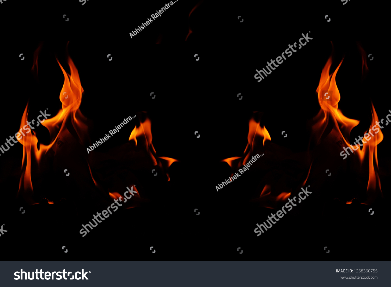 Fire Flames Pattern Stock Photo 1268360755 | Shutterstock