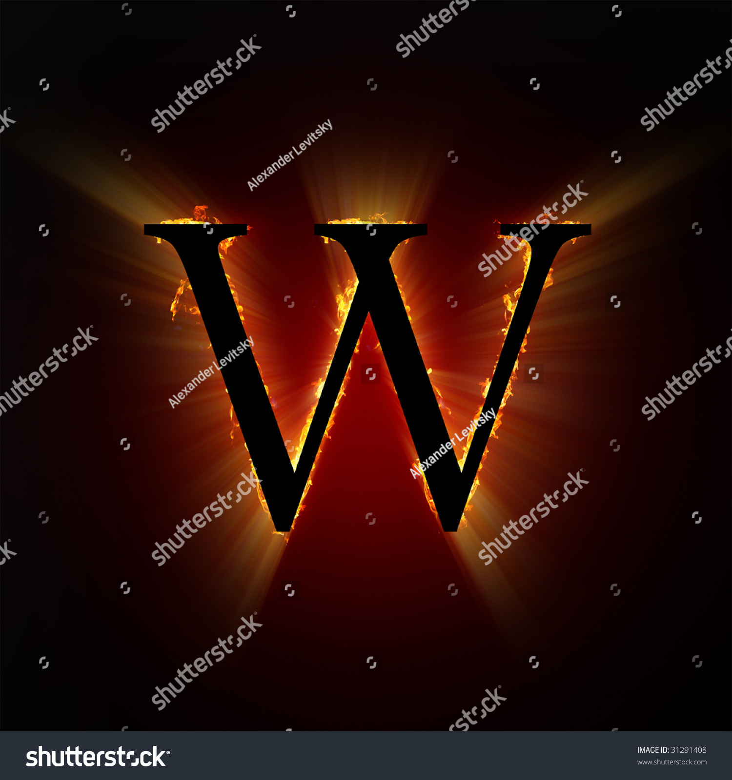 Fire Font Stock Illustration 31291408 | Shutterstock