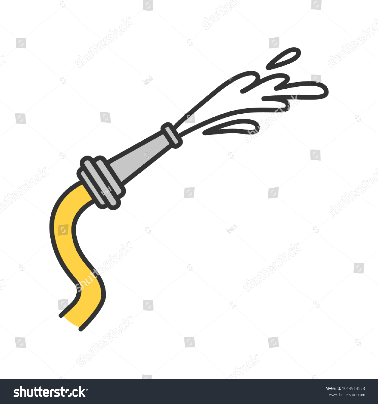 Fire Hose Color Icon Firefighting Equipment 스톡 일러스트 1014913573 Shutterstock