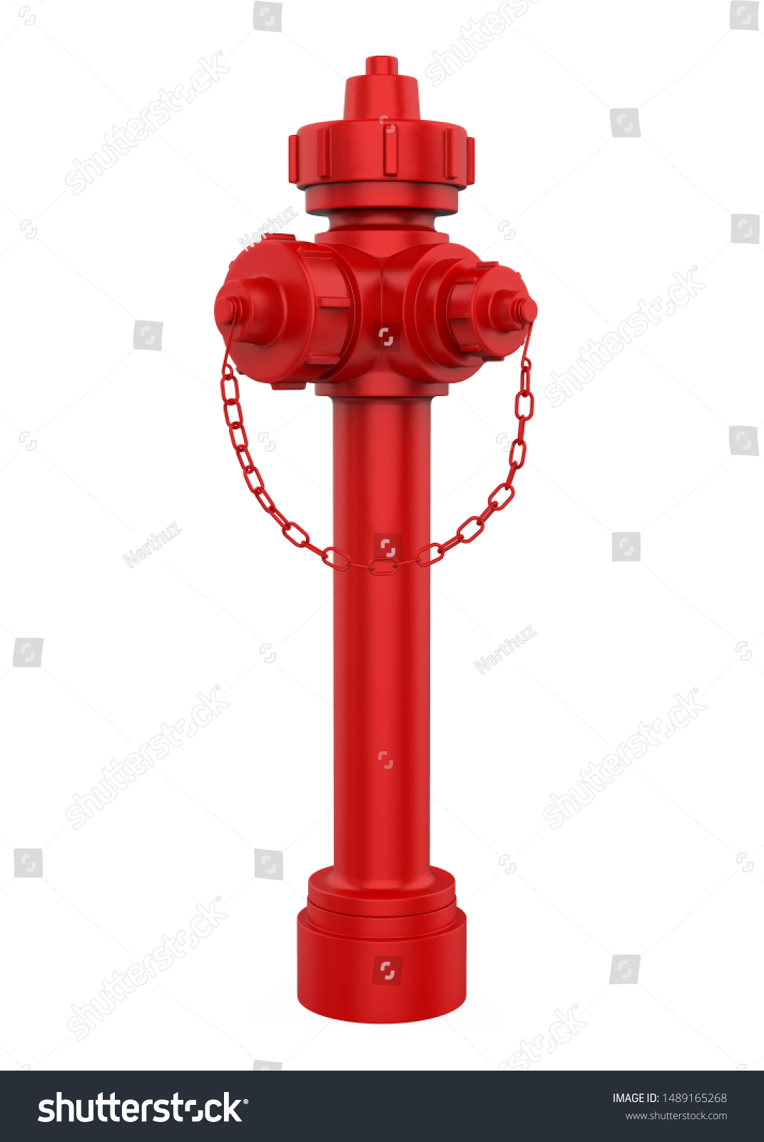 Fire Hydrant Isolated 3d Rendering Stock Illustration 1489165268 ...