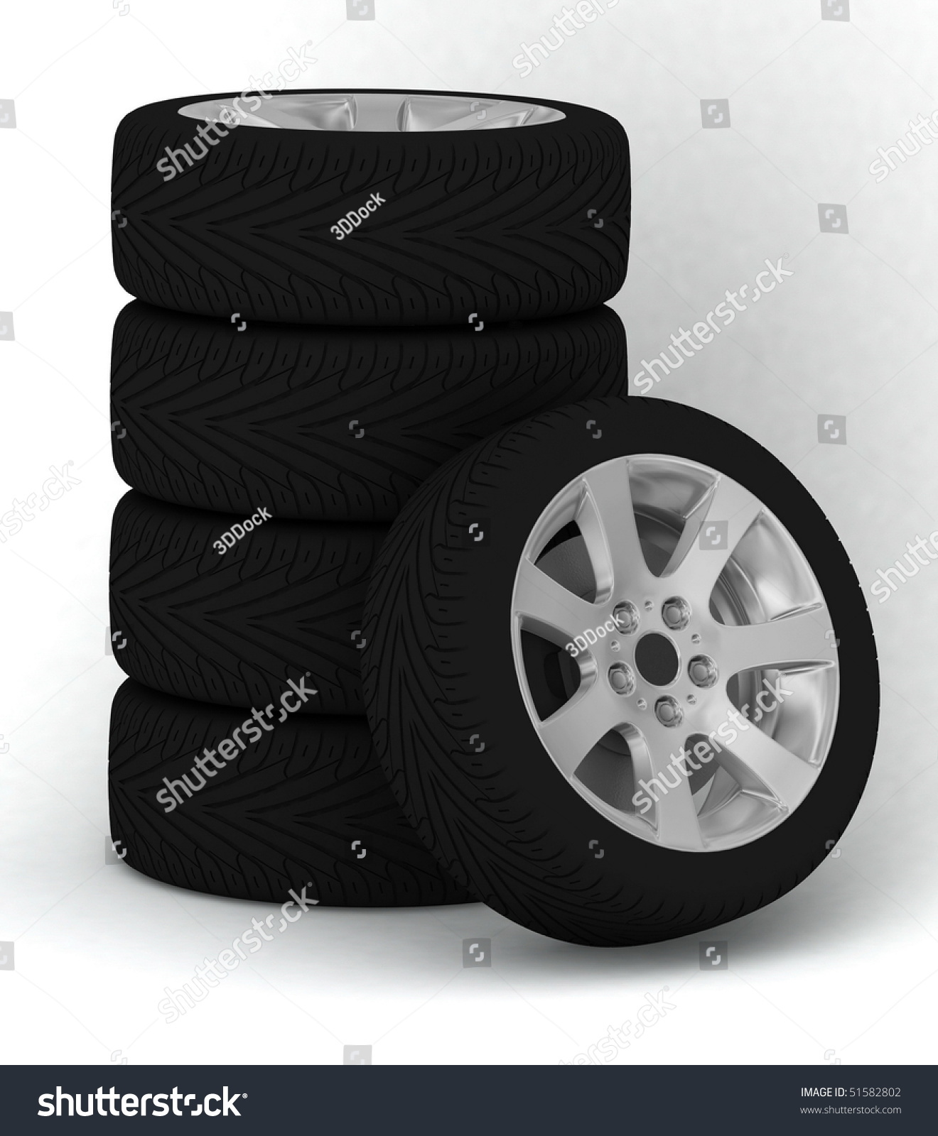 Five Wheels Stock Illustration 51582802 | Shutterstock