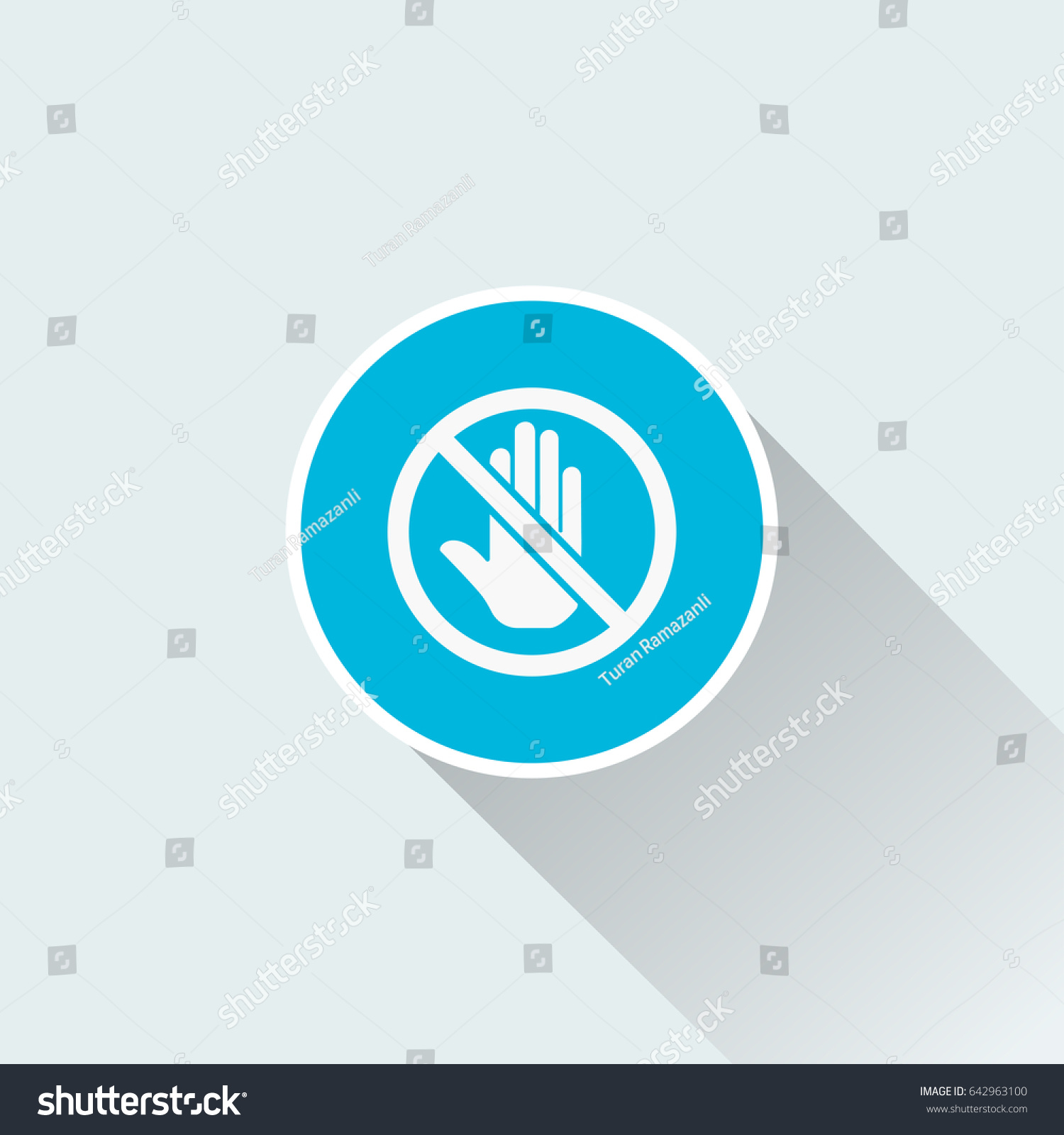 Flat Don Touch Icon Stock Illustration 642963100 | Shutterstock