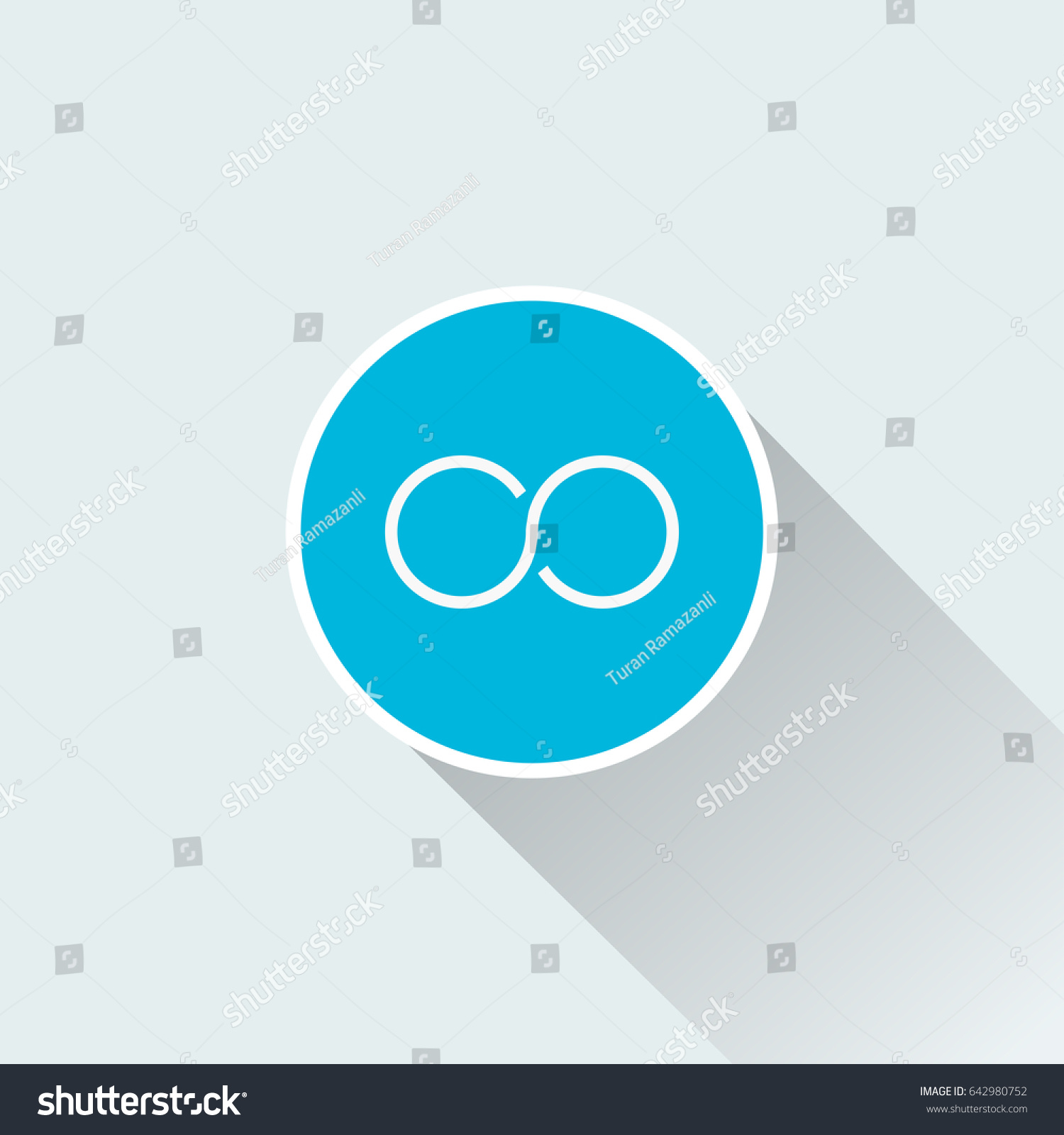 Flat Infinity Symbol Stock Illustration 642980752 | Shutterstock