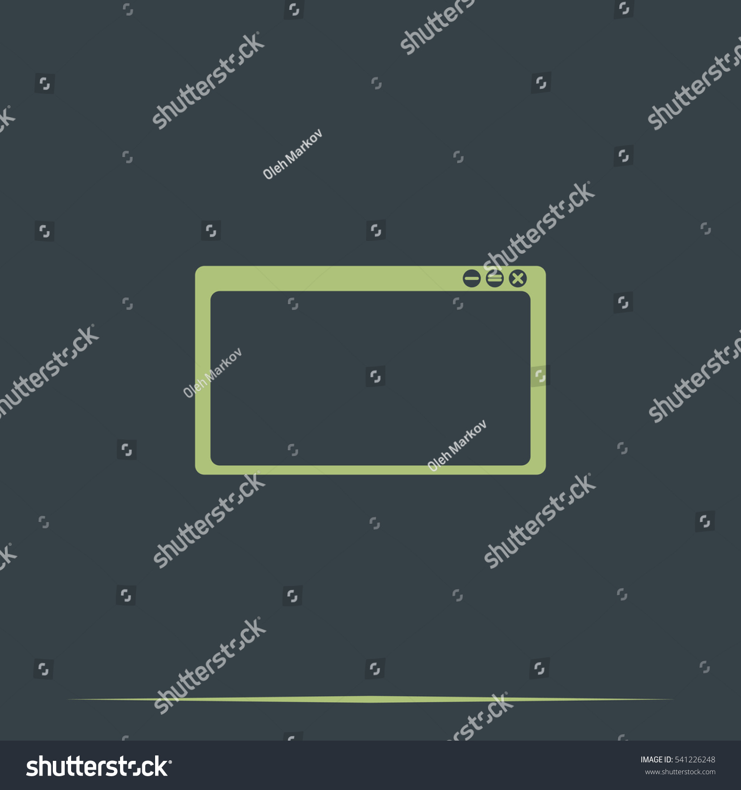 Flat Web Window Icon Stock Illustration 541226248 | Shutterstock