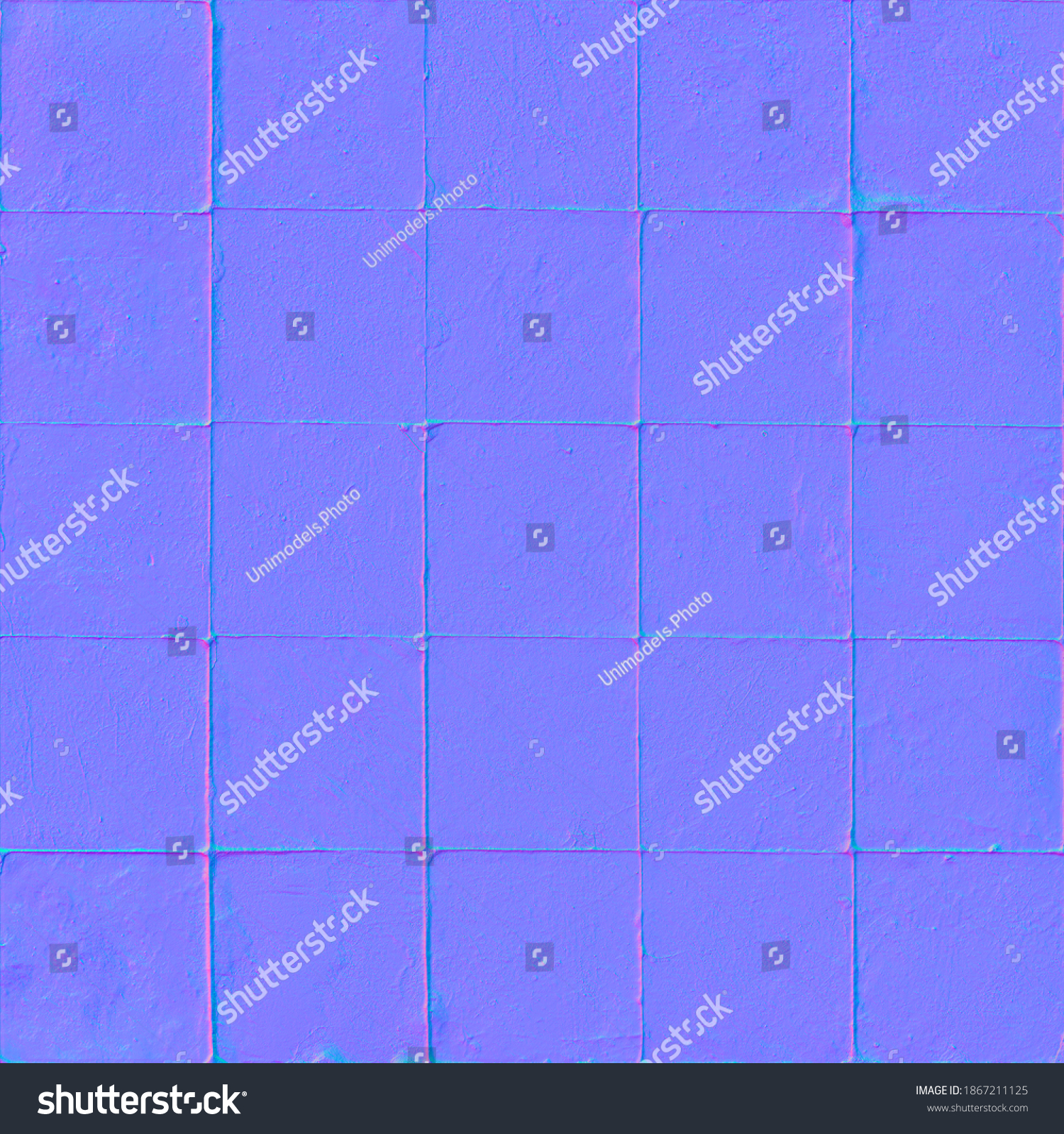 Floor Tiled Normal Map Texture Foto Stok 1867211125 | Shutterstock