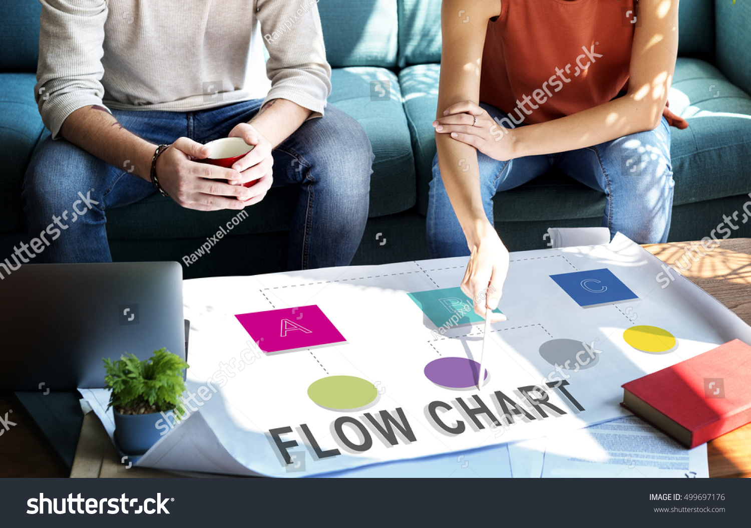 Flow Chart Organization Position Structure Concept Stock Photo ...