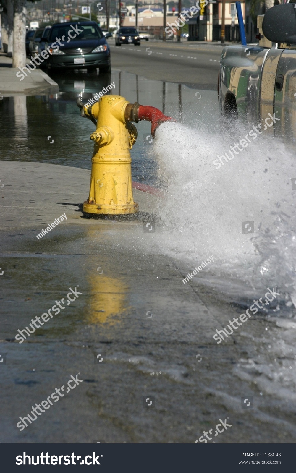 Flow Testing A Fire Hydrant Stock Photo 2188043 : Shutterstock